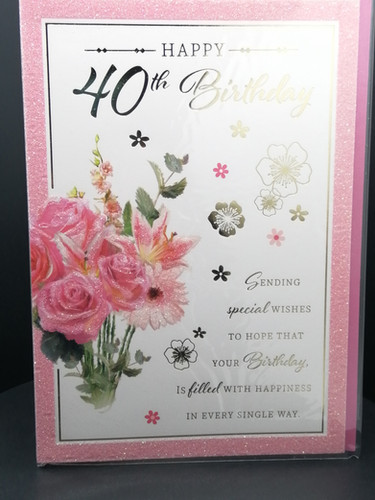 Happy 40th Birthday Card | Arnett Creations