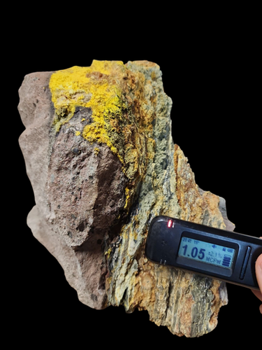 Historic Massive Pitchblende Uraninite Vein Mi Vida Mine, Self-Standing ...