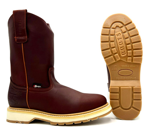 AO-490 Burgundy Shedron Roper Boot | Fuerbo Boots