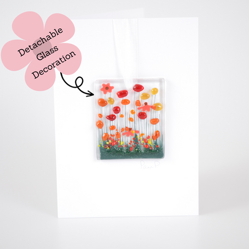 Gerbera Hanging Greeting Card | Pam Peters Designs