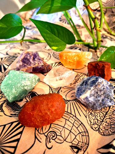 7 Chakra Raw Crystal Set | Child_Of_Balance