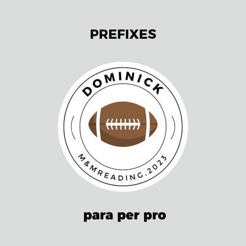 Dominick- para per pro | M&M Reading
