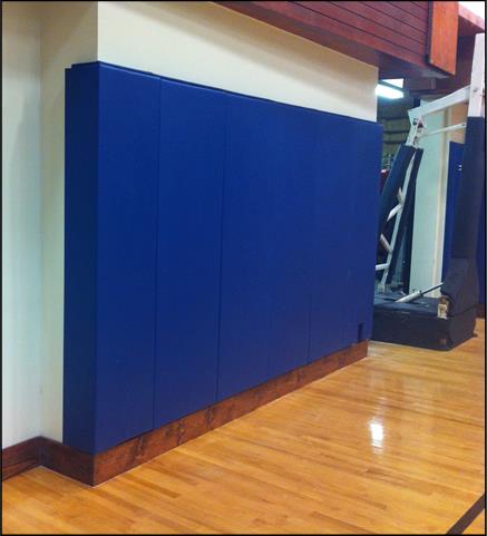 Custom foam pads and mats | Corners | Cut-outs | Sports Venue Padding