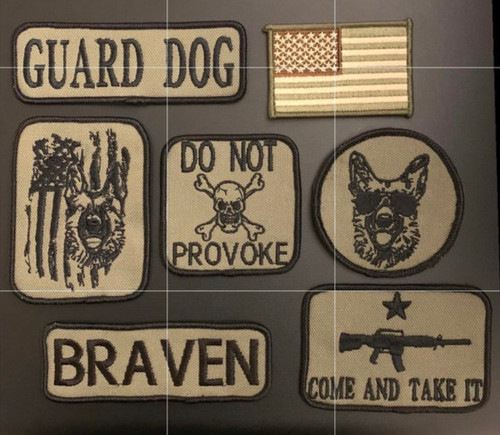 Velcro harness patches, German Shepherd vest patches, Military vest ...
