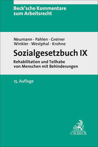 Sozialgesetzbuch IX: SGB IX: Rehabilitation und Teilhabe behinderter…15 ...