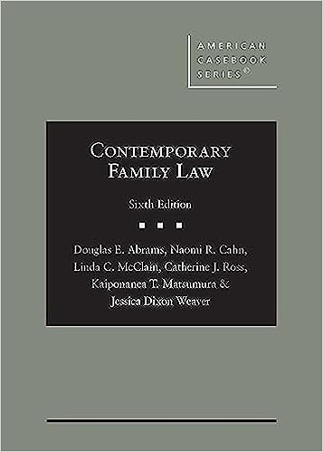 Contemporary Family Law. 6th ed. | miurashoten