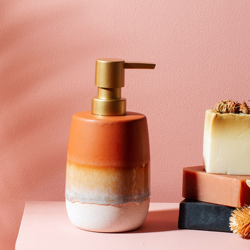 Mojave Glaze Terracotta Soap Dispenser | Alora Home