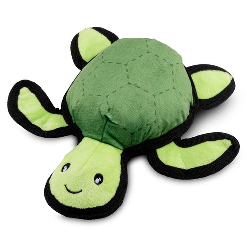 Tommy the Turtle Rough & Tough Dog Toy with squeak | Pointy Faces