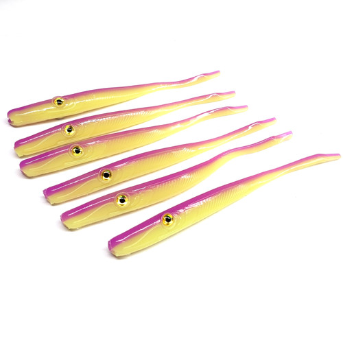Bass Pollack Crazy Slugs 130mm 5g (6 Pack) Slow Shallow Running Paddle ...