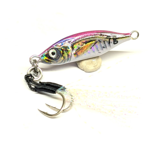 Fishing Lure 3D Micro Jig 7g Slow Pitch Long Cast for Salmon Perch ...