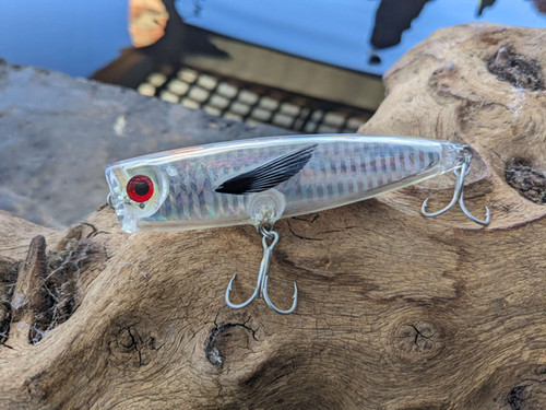 Bass Lure Surface Crystal Popper 105mm 25g #4 Hook Long Cast Floating ...