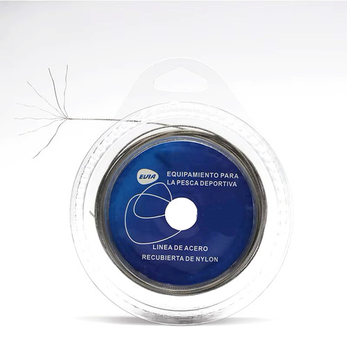 Pike Wire Trace Pike Fishing Nylon Coated 10m and 10-40LB FREE Crimps ...