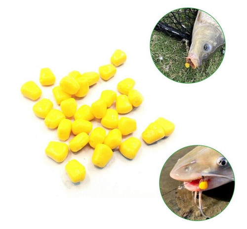 Fishing Artificial Soft Sinking Sweetcorn 20 Pack Carp Tench Chub Roach ...