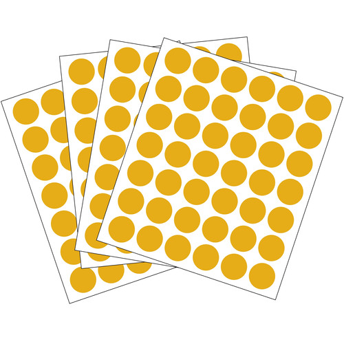 Rótulos Adhesivos Circulo Dorado 16mm | OfficeArte Papelería