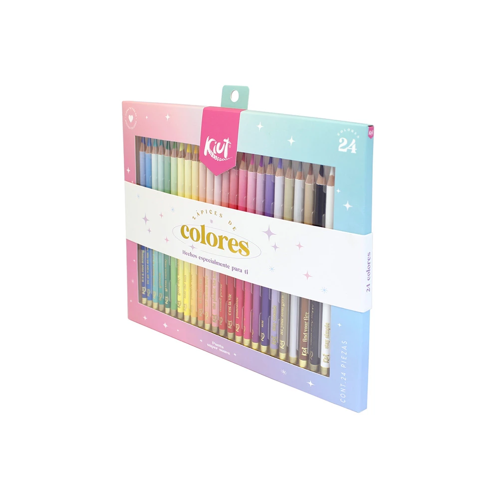 Lápiz Color KIUT X 24 | OfficeArte Papelería