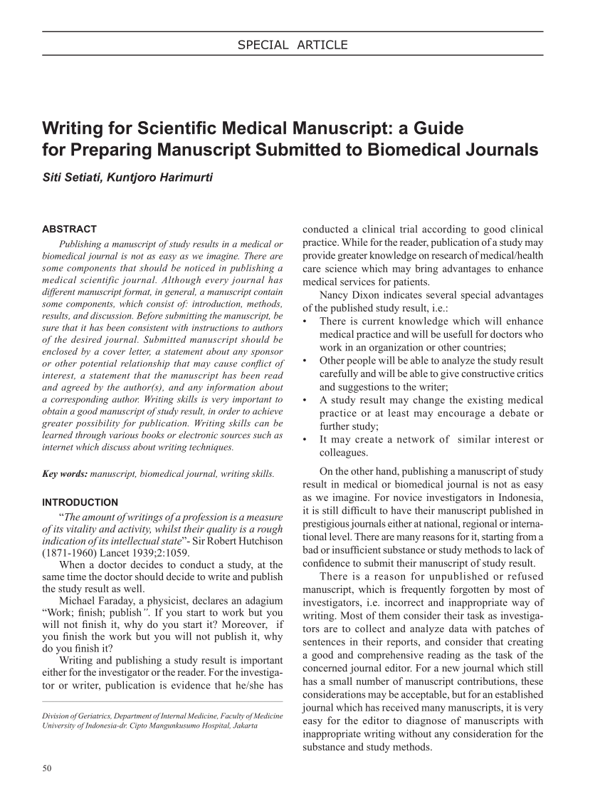 MEDICAL MANUSCRIPT