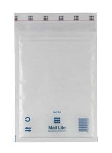 Boblekonvolutt - D 180 x 260mm hvit