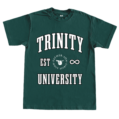 TRINITY UNIVERSITY T-SHIRT (GREEN) | Azariah Collective