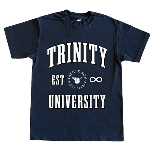TRINITY UNIVERSITY T-SHIRT (NAVY) | Azariah Collective