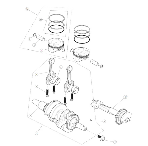 Segway Crankshaft - E02B11000001 | Segway Parts Online