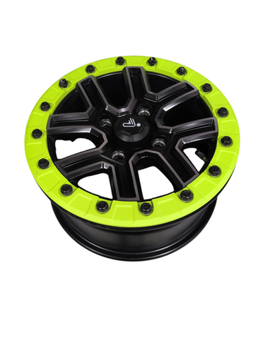 Segway Snarler 14" REAR Rim Beadlock Assembly (Includes Green Beadlock ...
