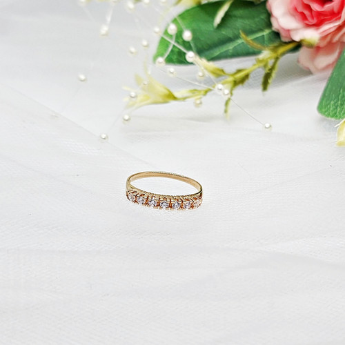 Anillo Cintillo Circones Oro 18k Nacional | Lux Joyas