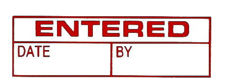 "ENTERED DATE" #1534 | brs---rubber-stamps