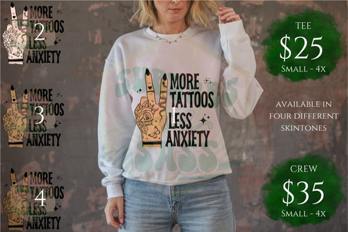 More Tattoos Less Anxiety | Suburbs And Sass