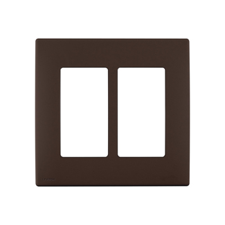 Two Gang Switch Plate Walnut | Boodoo's Enterprises
