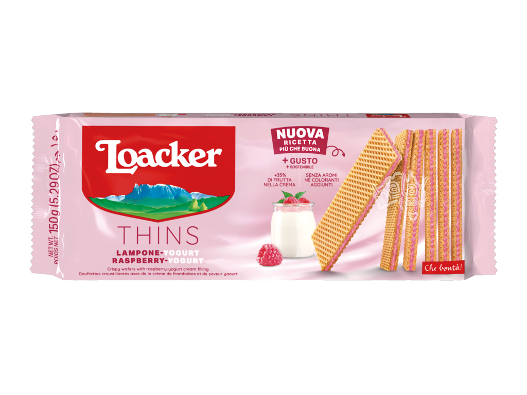 Loacker, Thins Raspberry Yogurt Halal Certified