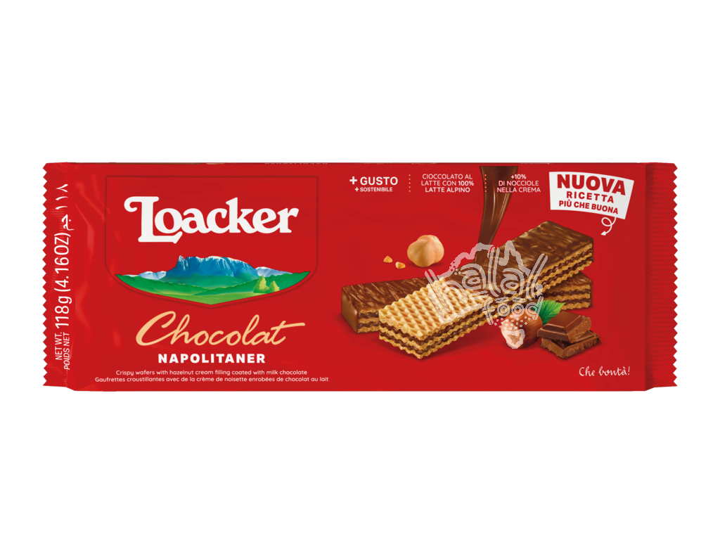 Loacker, Chocolat Napolitaner Halal Certified