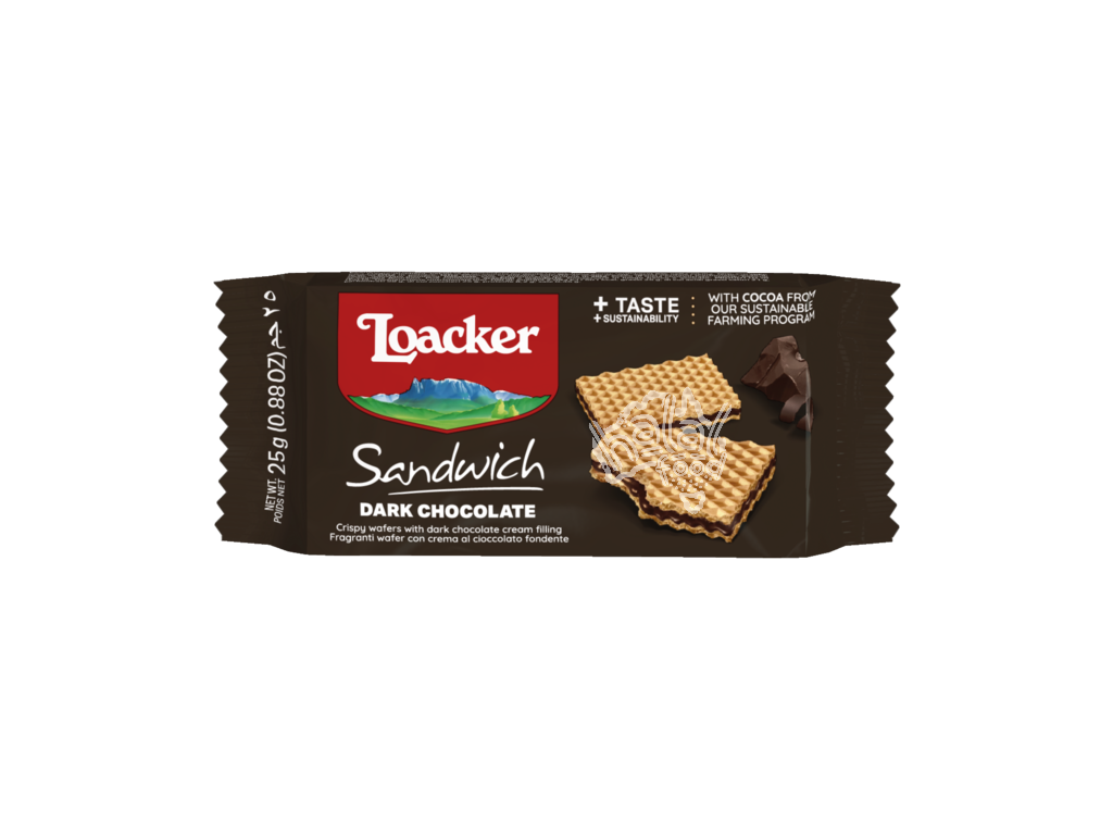Loacker, Sandwich Dark Chocolate Halal Certified