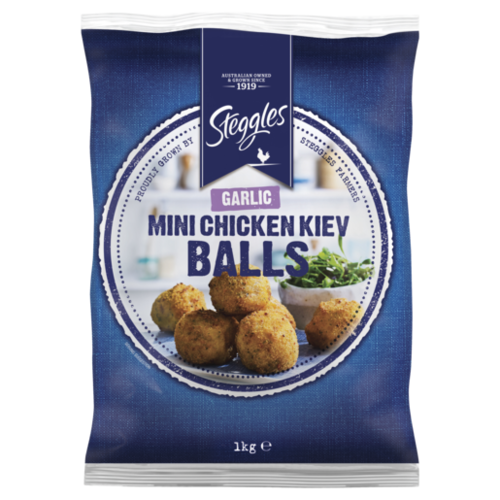 BAIDA, Mini Garlic Chicken Kiev Balls 1kg Halal Certified