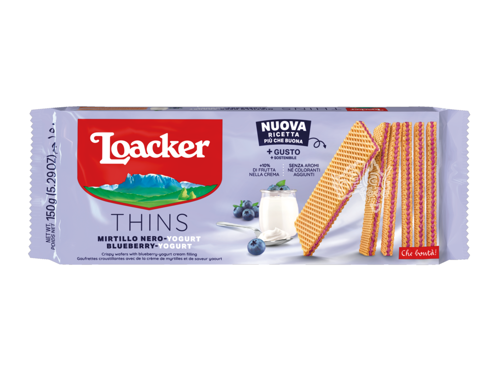 Loacker, Thins Blueberry Yogurt Halal Certified