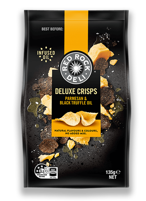 Smiths Snackfood, Red Rock Deli Potato Chips Deluxe Parmesan and Black ...