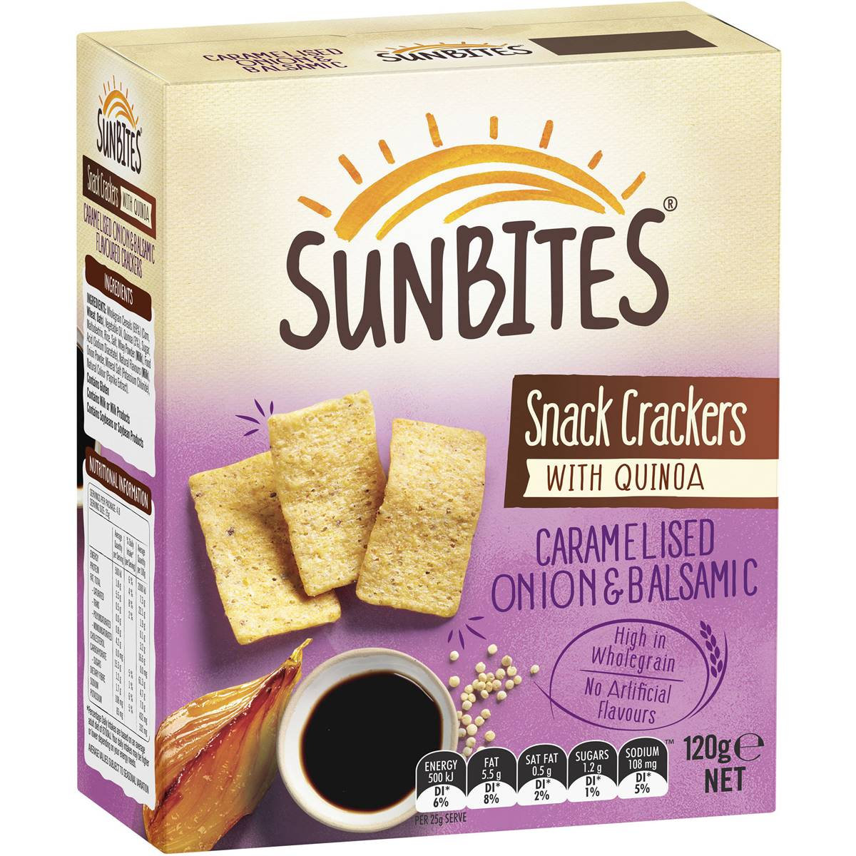 Smiths Snackfood, Sunbites Wholegrain Snack Cracker with Quinoa ...