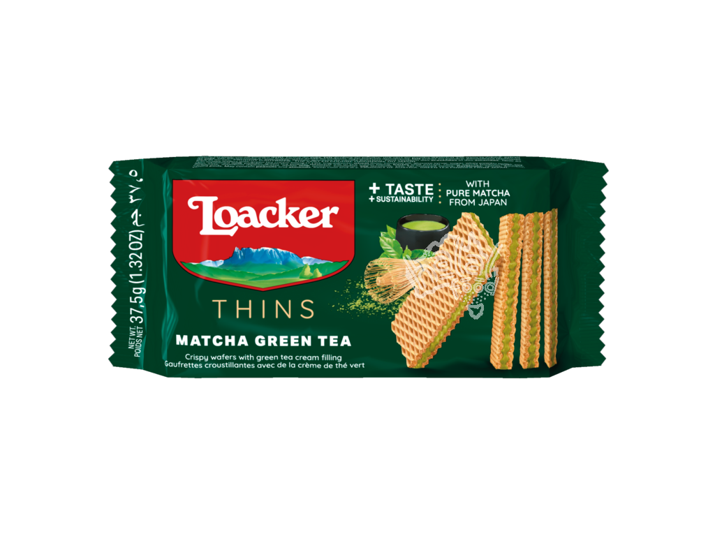 Loacker, Thins Matcha Green tea Halal Certified