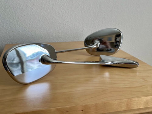 VW Beetle Bug T1 Up to 66 Swan Neck Albert Mirrors Chrome SET NEW ...