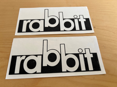 VW MK1 Rabbit Decal Sticker Golf GTI PAIR BLACK OR WHITE | Ducky Imports