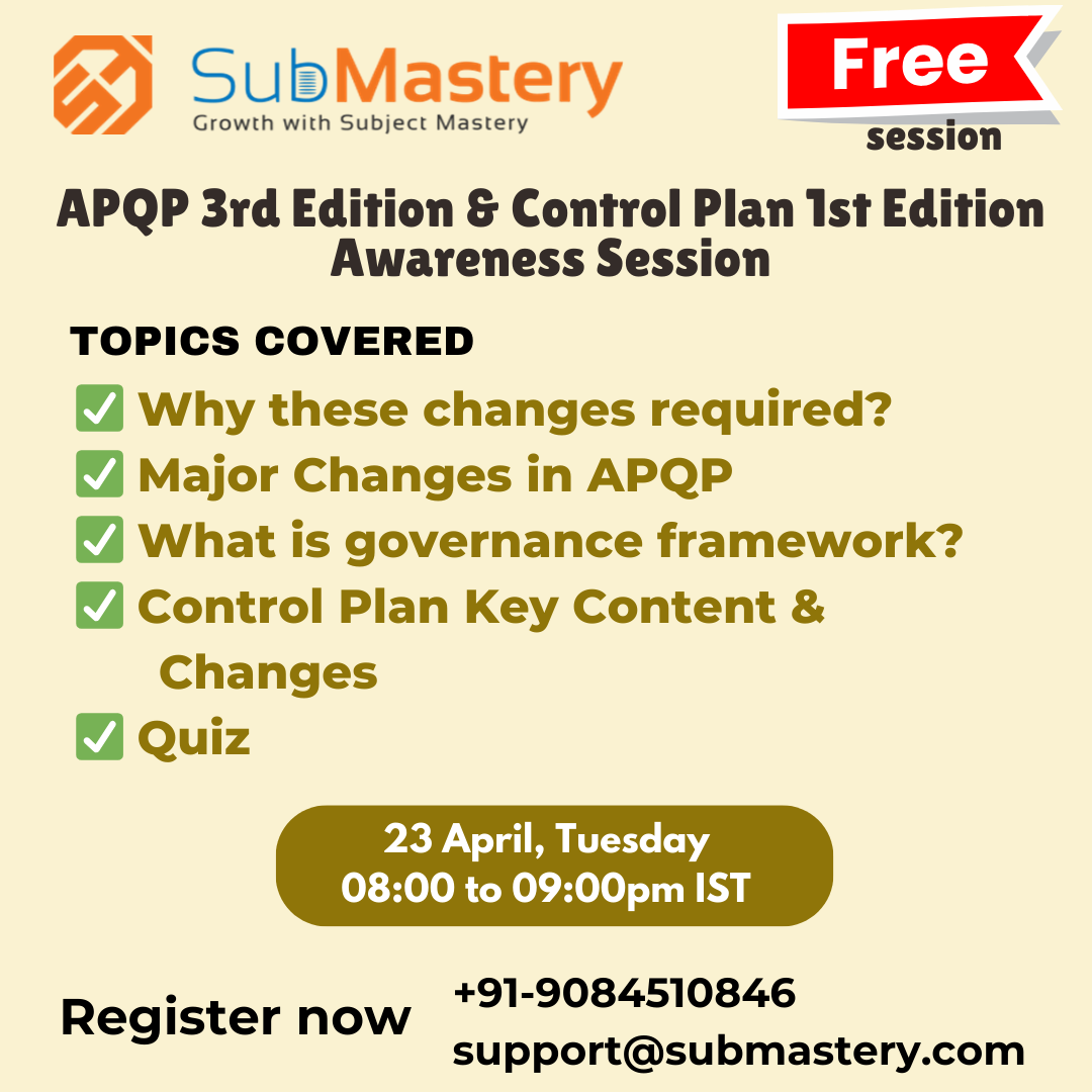 apqp awareness | SubMastery