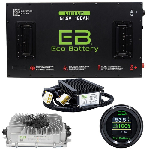 Eco Lithium Battery Complete Bundle for Club Car Precedent (09-Up) 51 ...