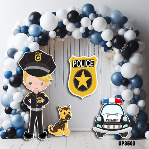 UP3503 POLICE CUTOUTS | Party Prop Signs