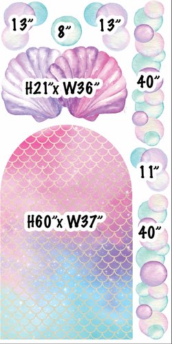 UP2575 FS MERMAID PANEL | Party Prop Signs