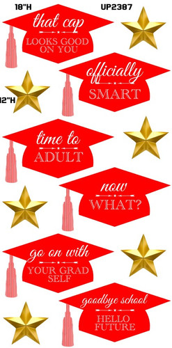 UP2387 FS GRADUATION | Party Prop Signs