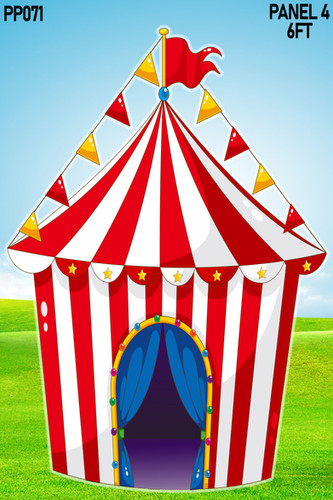 PP071 3QS CIRCUS 4X6 SQUARED PANEL | Quick Party Props