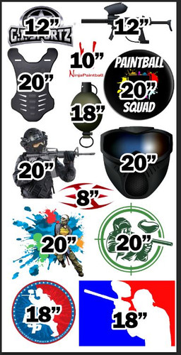 MOB008 FS PAINTBALL | Party Prop Signs