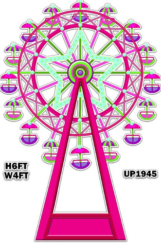 UP1945 FERRIS WHEEL | Party Prop Signs