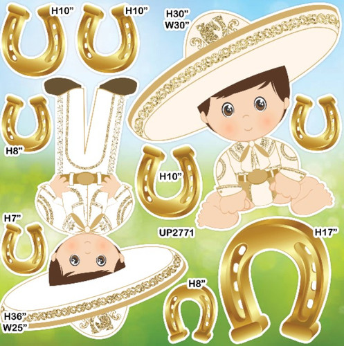 UP2771 HS CHARRO | Party Prop Signs