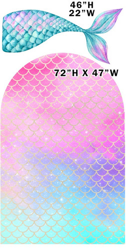 PP001 FS MERMAID PANEL | Party Prop Signs