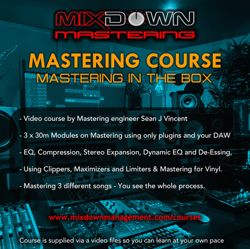 MASTERING COURSE - MASTERING IN THE BOX | mixdownmanagement
